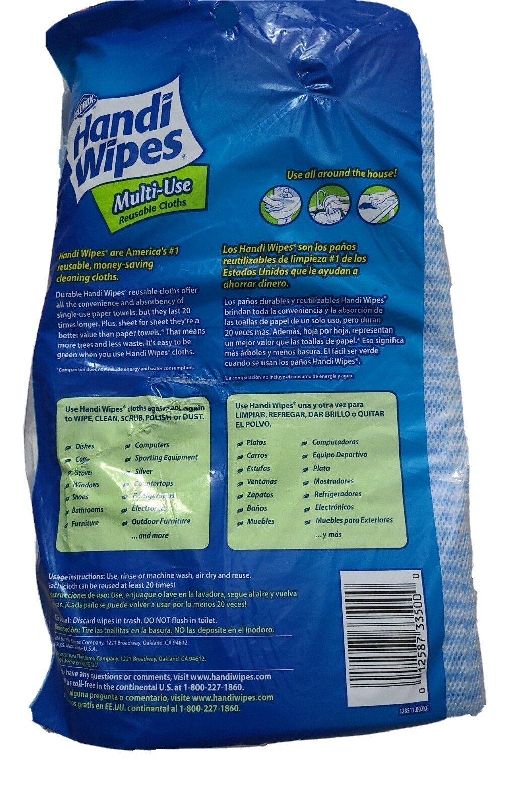 Clorox Handi Wipes Multi Use Reusable Cloths (2-pack of 36 Count Total ...
