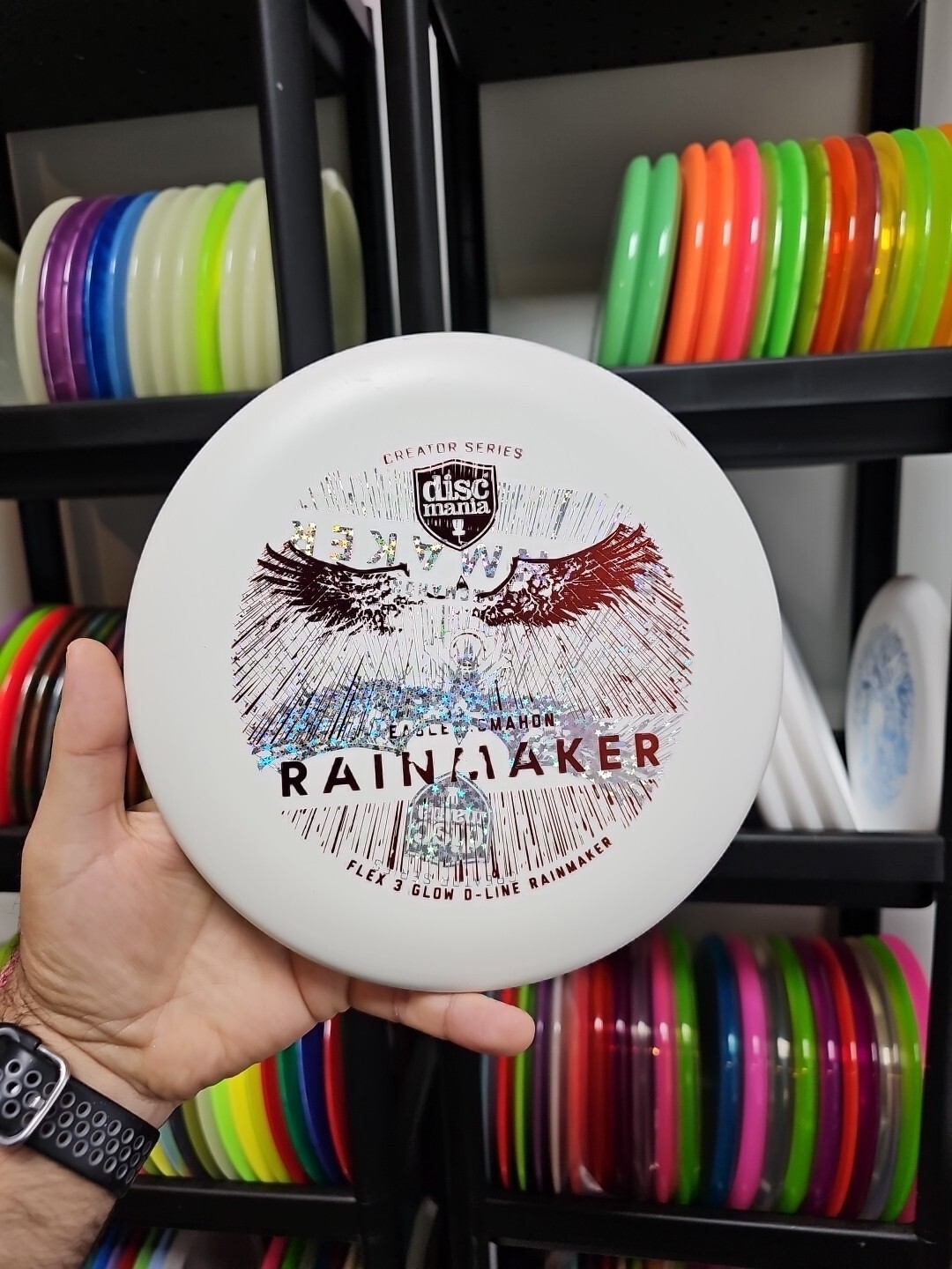 Discmania Flex 3 Glow White X-out 174g #1 Multi Stamp D-Line Rainmaker ...