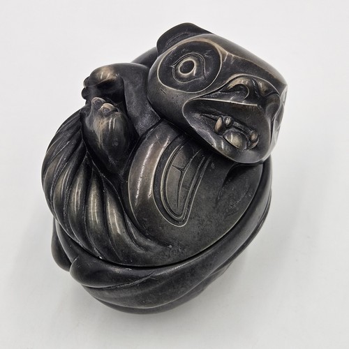Vintage BOMA Sea Otter Box | Haida Art Jewelry Ring Box First Nations ...