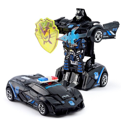 Childrens Onebutton Impact Transforming Toy Car With Inertia Function ...
