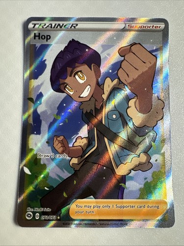 Hop Trainer 073/073 Full Art Ultra Rare Pokémon 2020 Champion's Path NM ...