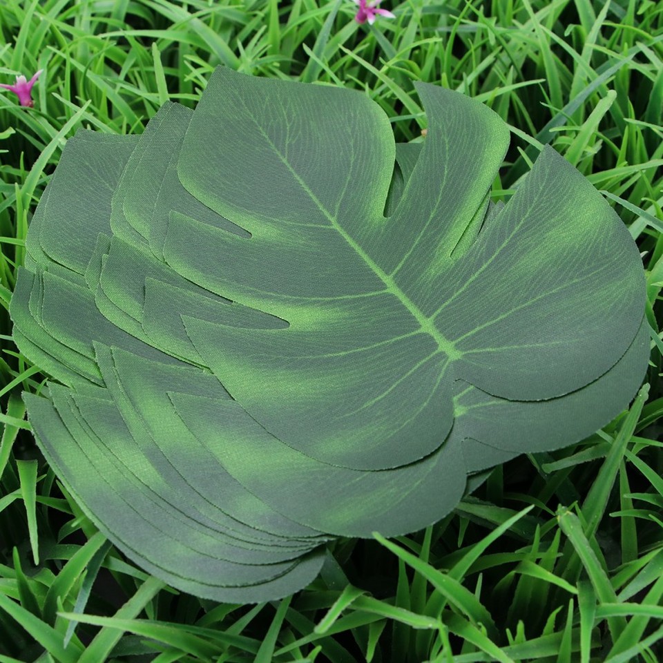 12 Pcs Small Leaves for Crafts Artificial Leaf Decoration Fake Turtle ...