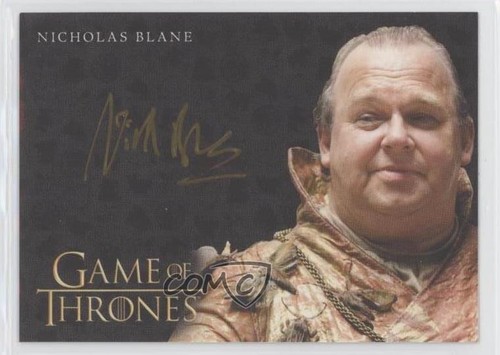 2020 Game of Thrones Season 8 Gold Nicholas Blane as Spice King Auto 5f7 | eBay