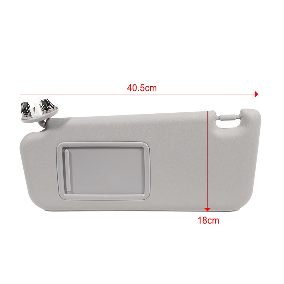 Gray Left/Right Side Sun Visor For Toyota RAV4 06-12 + License plate ...
