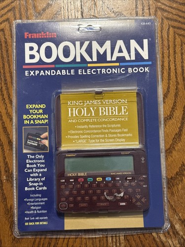 FRANKLIN BOOKMAN Electronic Holy Bible King James Version KJB-440 New ...
