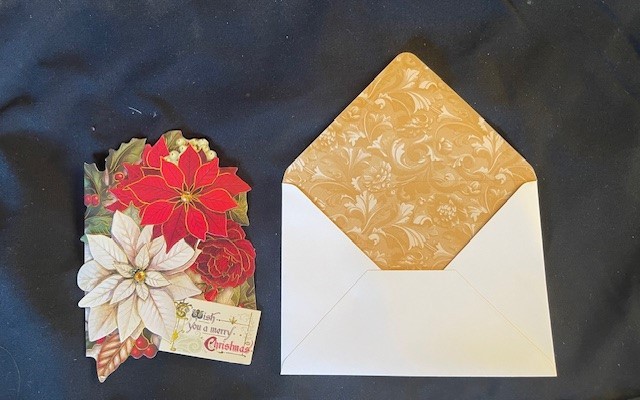 Punch Studio Boxed Christmas Cards Merry Poinsettias 12 Embellished ...