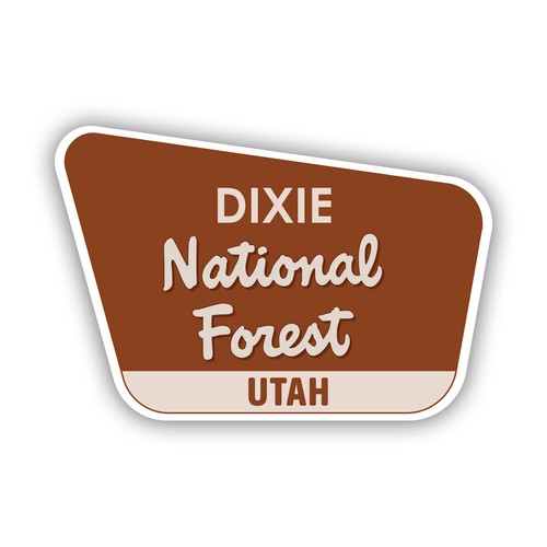 Dixie National Forest Sticker Decal - Weatherproof - utah ut camping ...