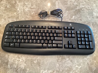 LOGITECH Y-SU61 KEYBOARD BLACK PS/2 97855025661| eBay