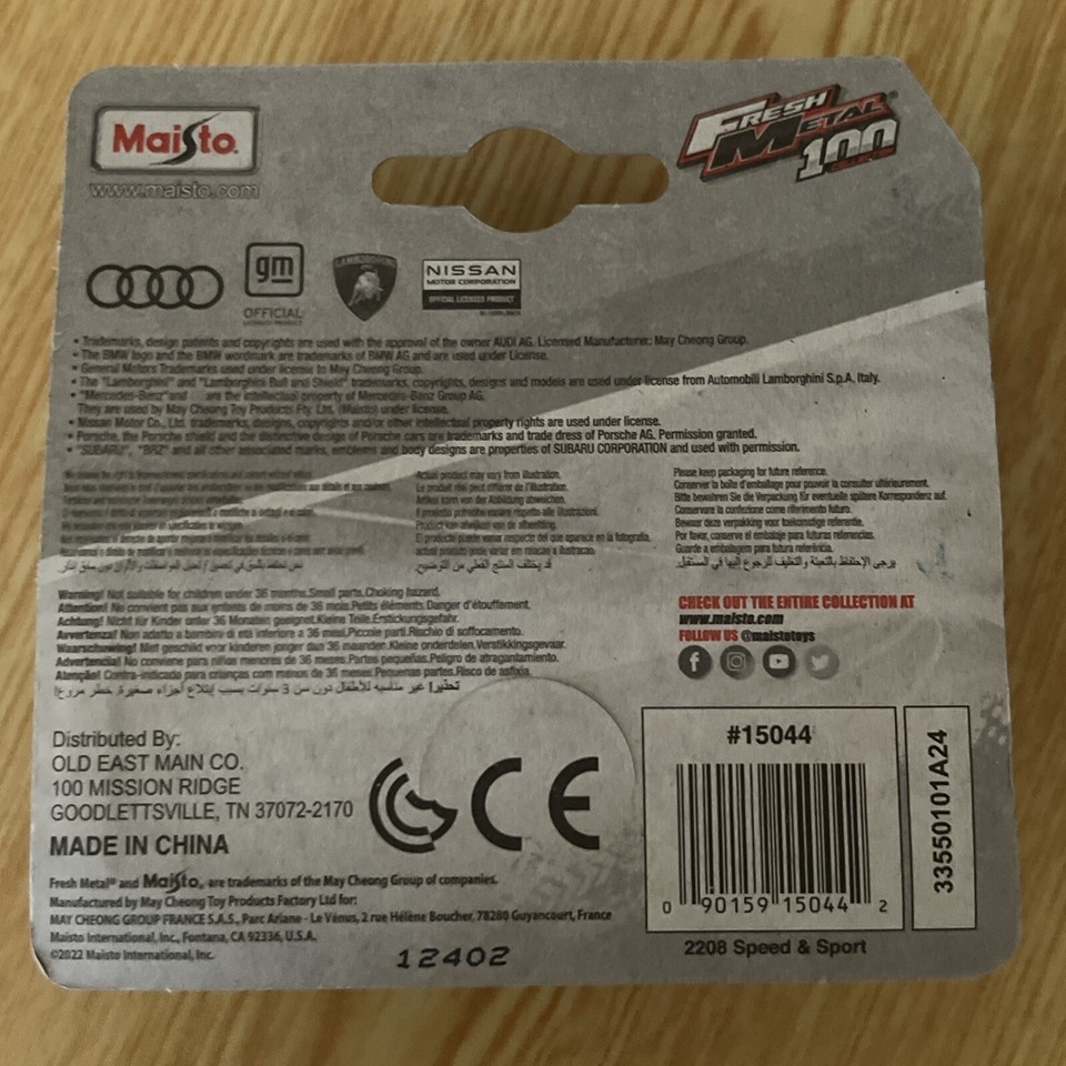 Maisto Fresh Metal 100 Collection Speed And Sport 2014 Chevy Corvette ...