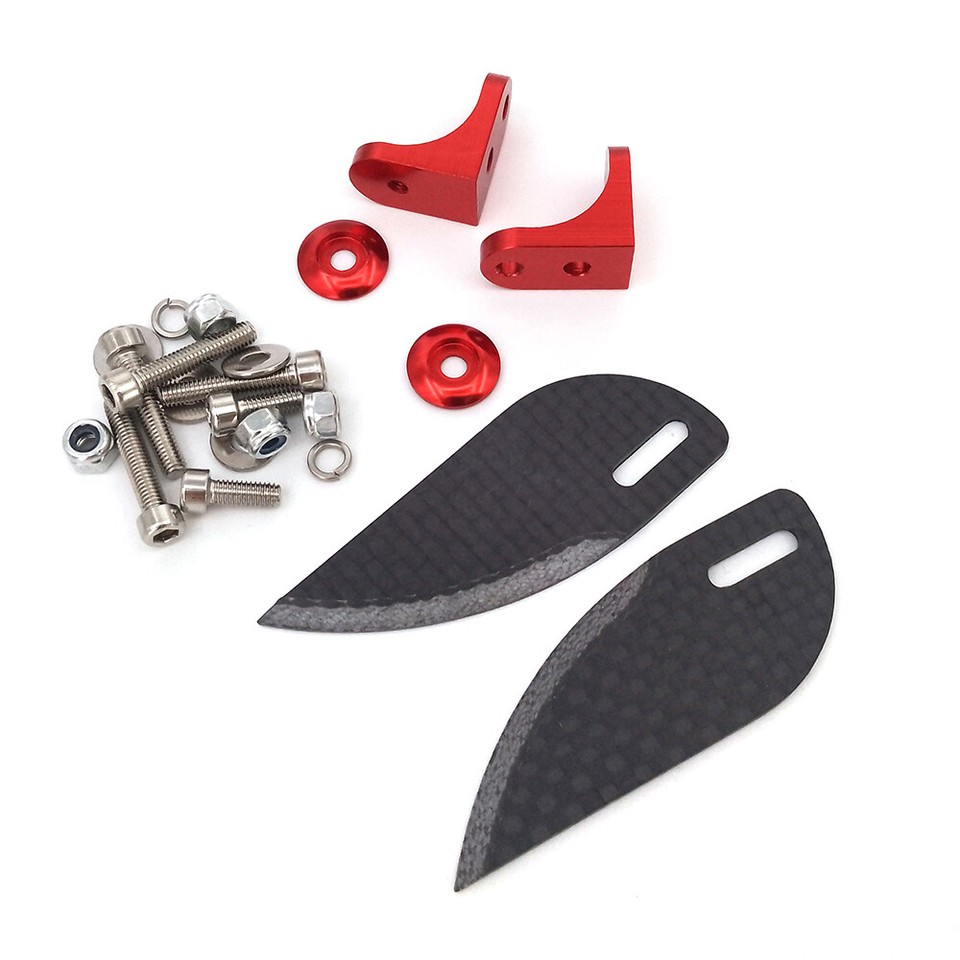 1Pair RC Boat Turn Fins Carbon Fiber fr 50-85cm RC Speed Racing Boat ...