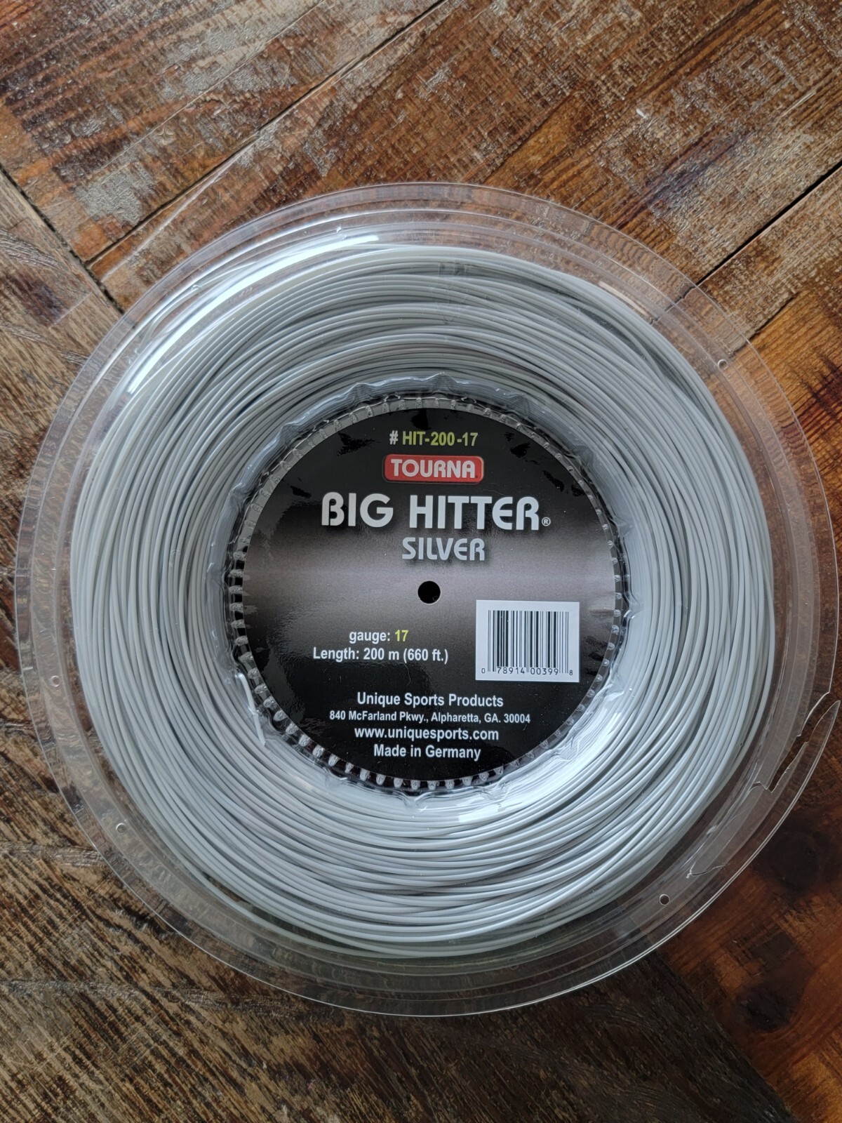 Tourna Big Hitter Silver 17g Reel Tennis String Gray for sale online | eBay