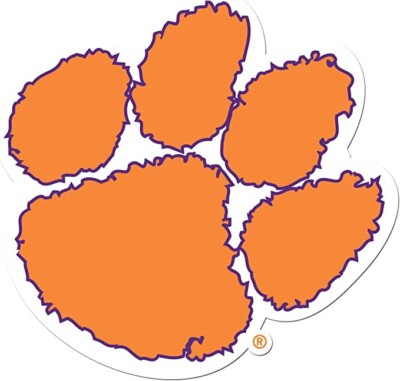 Clemson Tigers Vinyl Logo Auto Decal NCAA Licensed | eBay