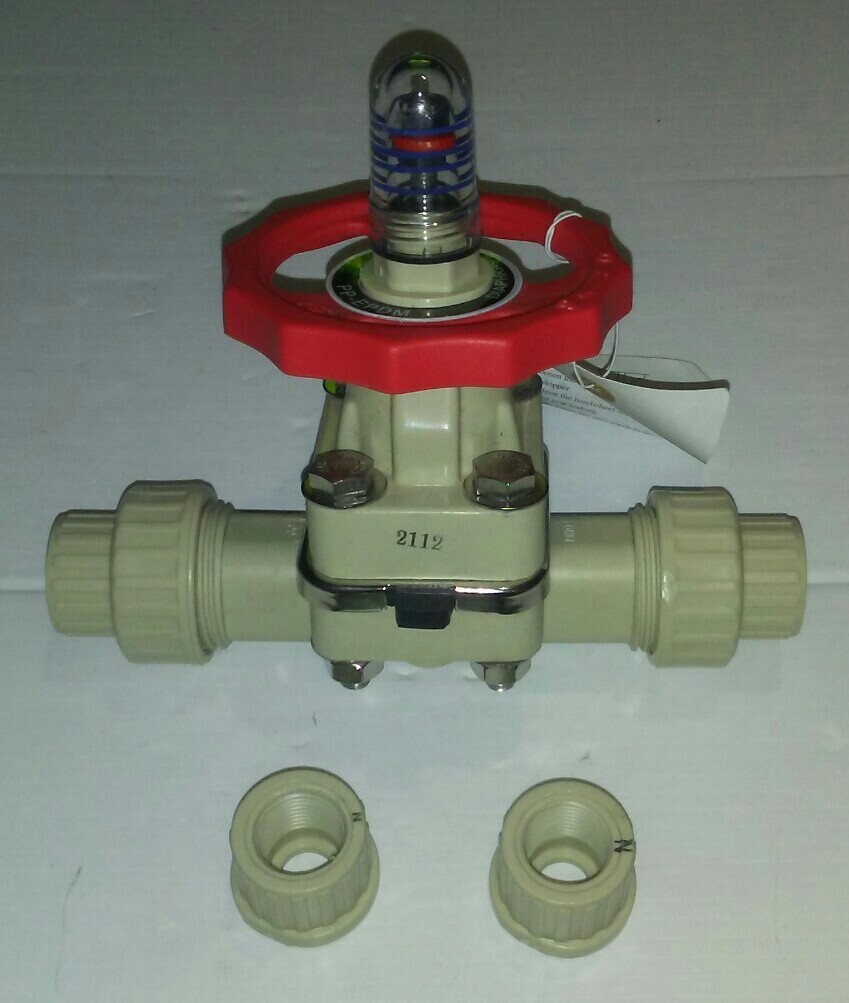 COLONIAL VALVE V07157N, 1/2" TRUE UNION DIAPHRAGM VALVE, SLIP OR NPT ...