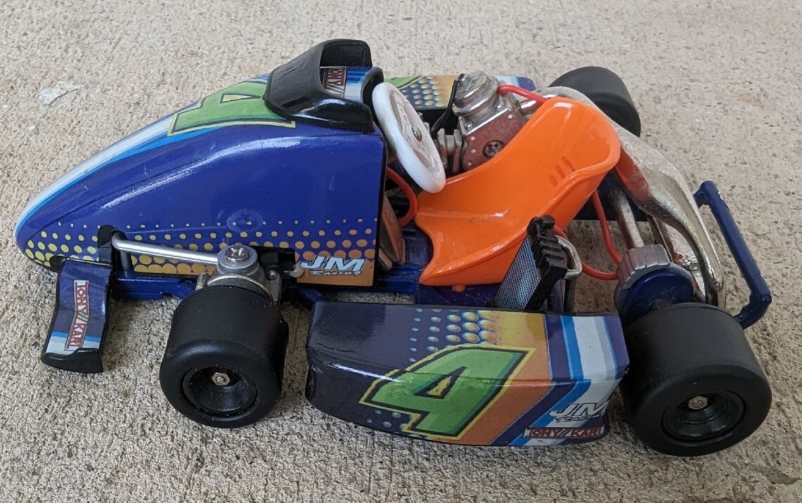 Tech Karts JM Racing Tony Kart Diecast Go Cart #4 1:24 Scale Tech Deck ...