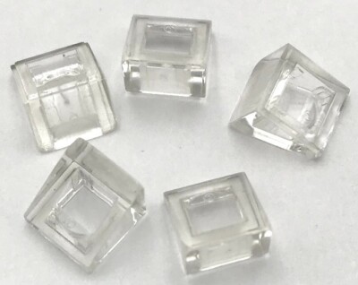 Lego 5 New Trans-Clear Transparent Slope Sloped 30 1 x 1 x 2/3 Parts | eBay