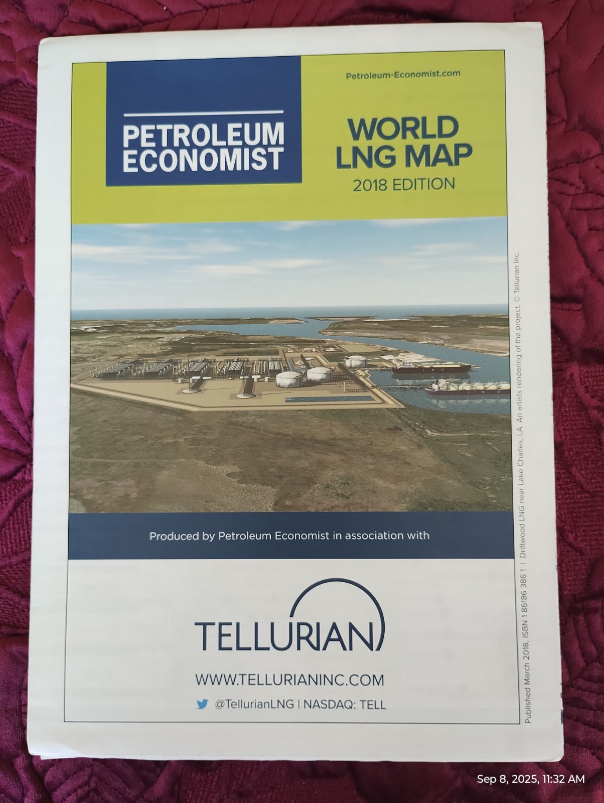 Petroleum Economist, World LNG Map, 2018 Edition | eBay
