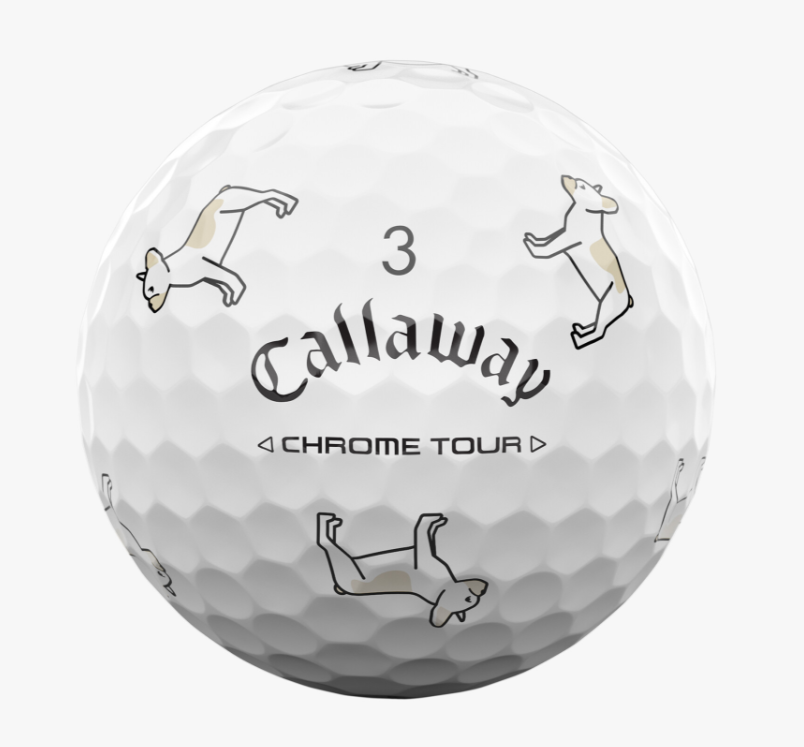 Callaway Small Dogs CREAM FRENCH BULLDOG Chrome Tour Golf Balls ...