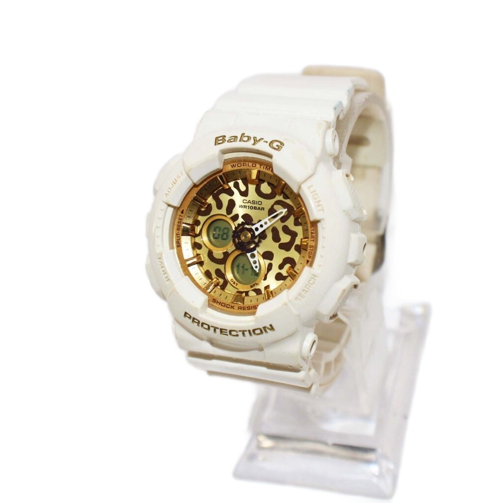 Casio CASIO Baby G Leopard Series Watch Quartz White BA 120LP KH Ladies ...