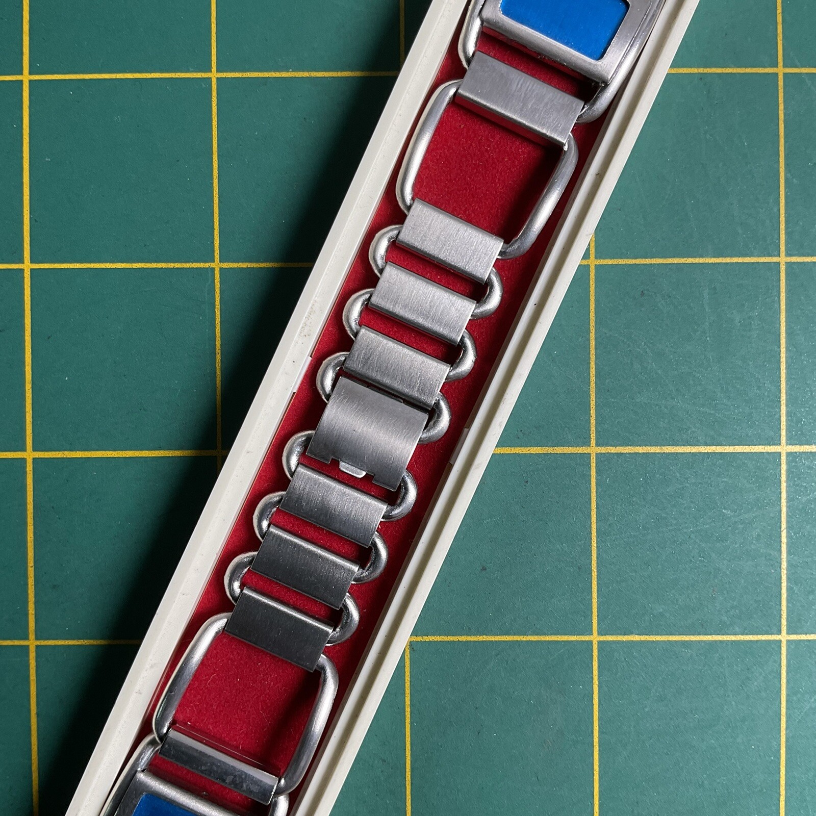 VINTAGE 22MM MARUMAN 5VS27 RETRO STAINLESS MENS WATCH BRACELET / BAND ...