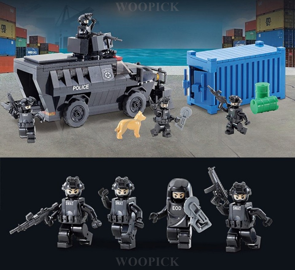 Oxford 2024 Town Swat Team BOMB TERROR SUPPRESSION Brick Block 389pcs ...