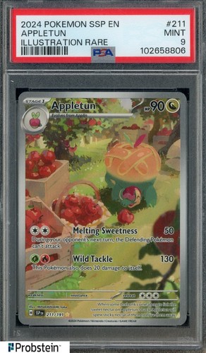 2024 Pokemon SSP EN Illustration Rare #211 Appletun PSA 9 MINT | eBay