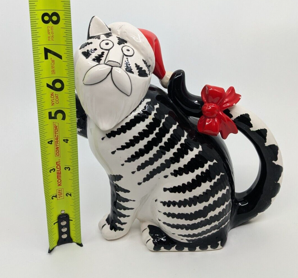 Vintage Sigma Taste Setter Kliban Cat Santa Teapot Christmas | eBay