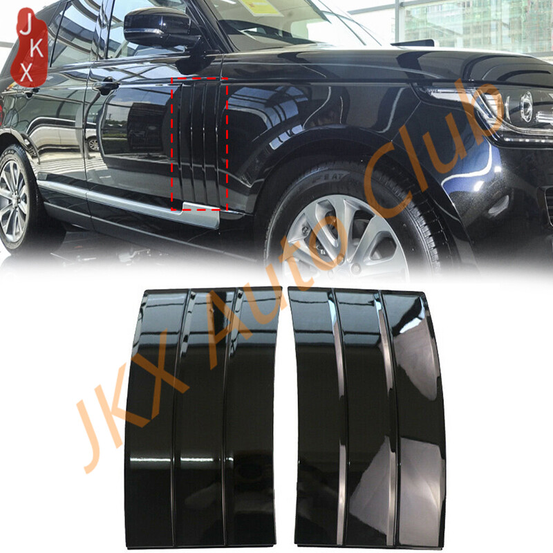 Glossy Black Side Fender Door Air Vents Cover Trim Fit For Range Rover ...