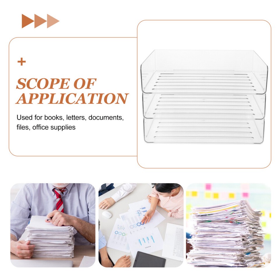 File Rack Storage Box Work Mail Tray Sorter Office Desk Desktop ...