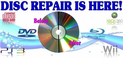 100 Disc Repair Service CD DVD Games PS Wii XBox Remove Scratches ...