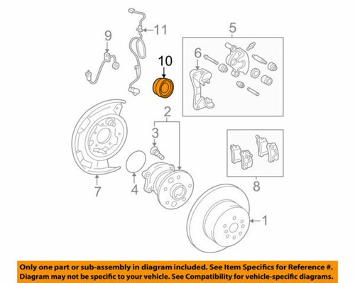 89544-48010 Toyota Sensor, skid control 8954448010, New Genuine OEM ...