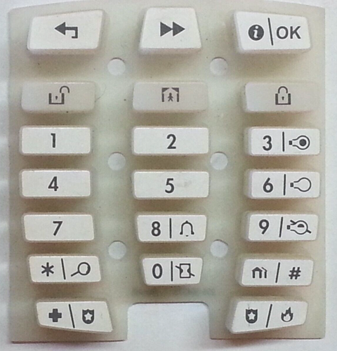 Visonic Power Master 10 Control Panel Keypad Button Membrane PM10 Ref:A ...