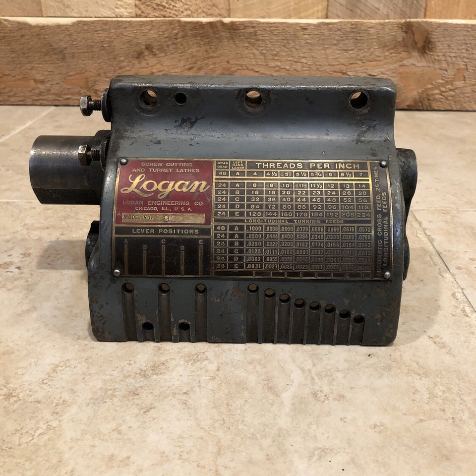 Logan 11" Lathe Quick Change Gear Box Casting LA-1201 With Data Plate ...