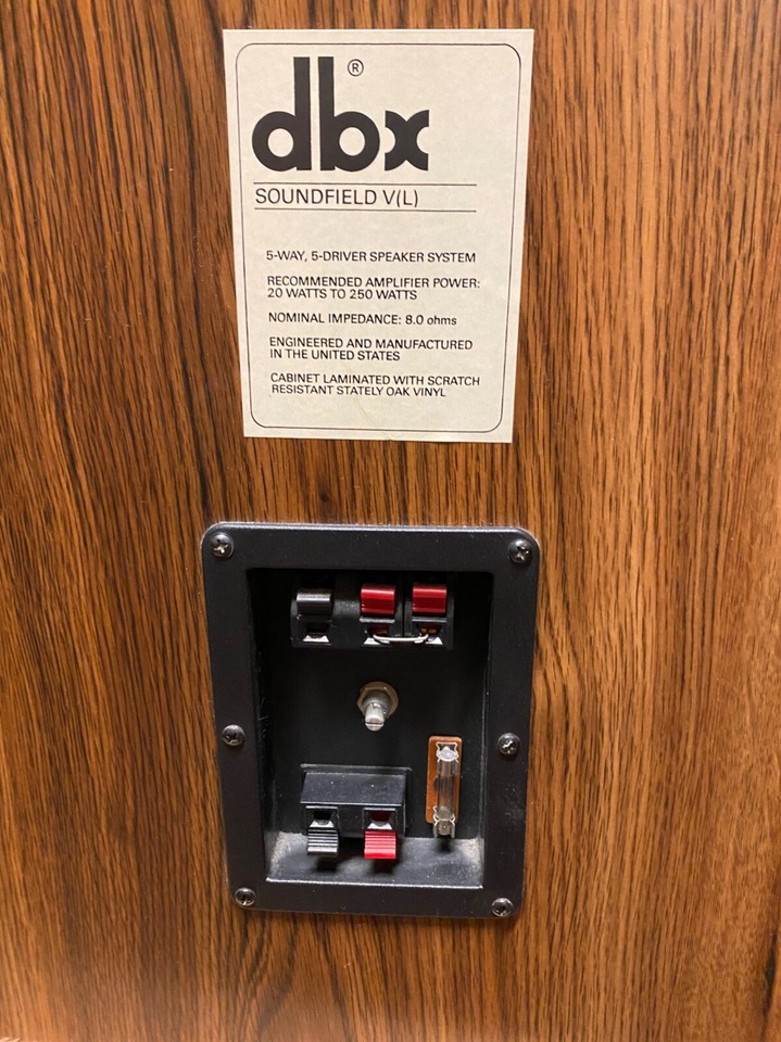 DBX SOUNDFIELD V ~ Pair of Vintage DBX SOUNDFIELD V 5-Way Floor ...