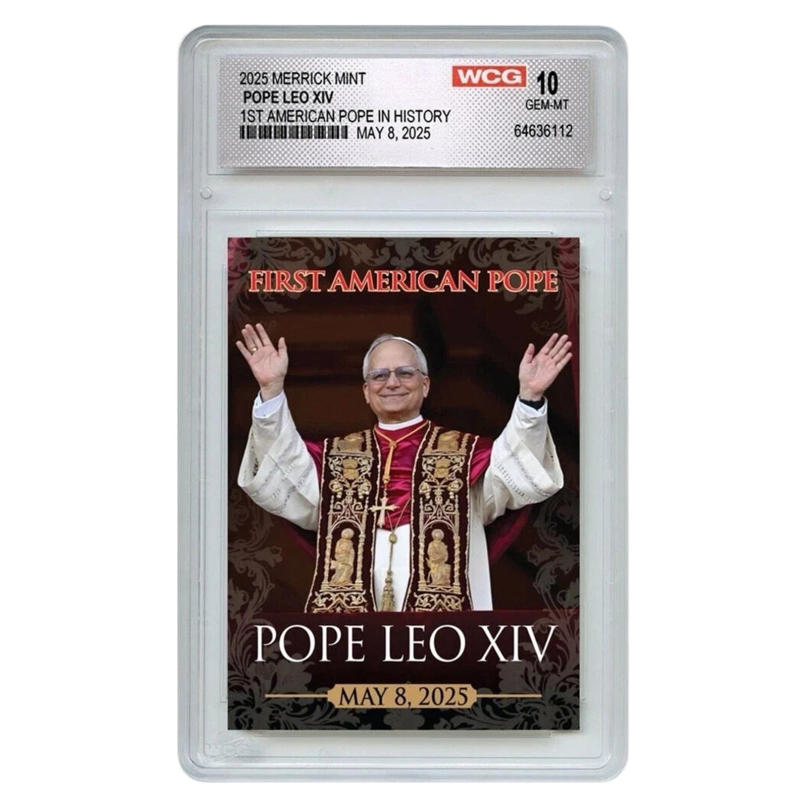 2025 Topps Now 1st American Pope #POPE Pope Leo XIV | eBay