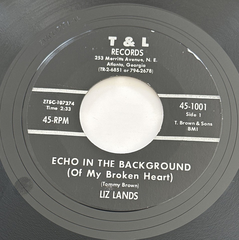 Liz Lands, Echo In The Background (Of My Broken Heart) 7” Rhythm N ...