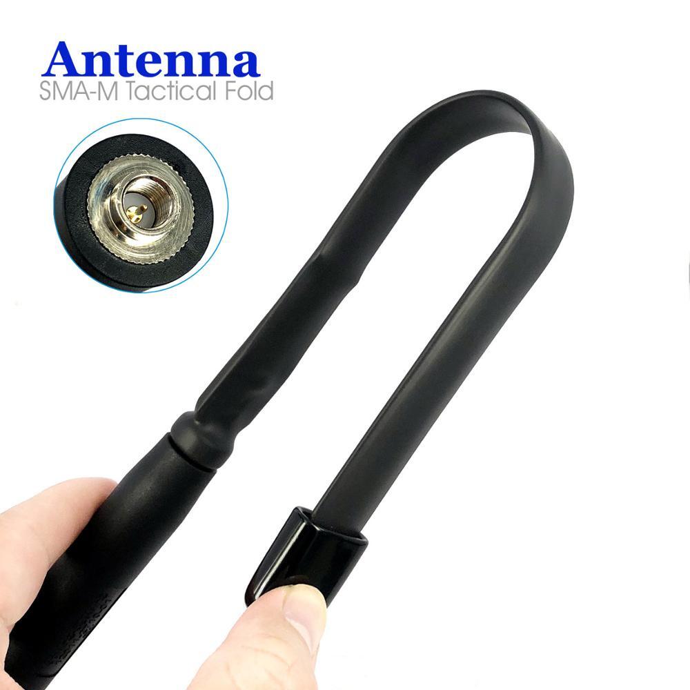 Tactical Foldable Antenna SMA-Male 136-520MHz Dual Band VHF UHF For ...