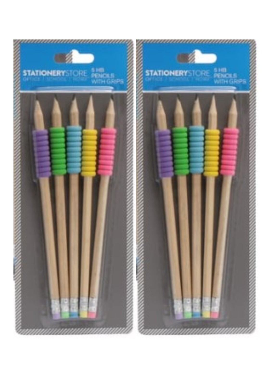 Pack of 5 Pencil Pen Tool with Grips Handwriting SEN Dyslexia Arthritis ...