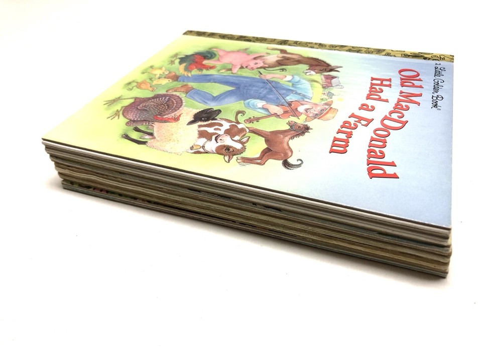 Lot of 6 Little Golden Books Farm Animals Poky Little Puppy Old ...