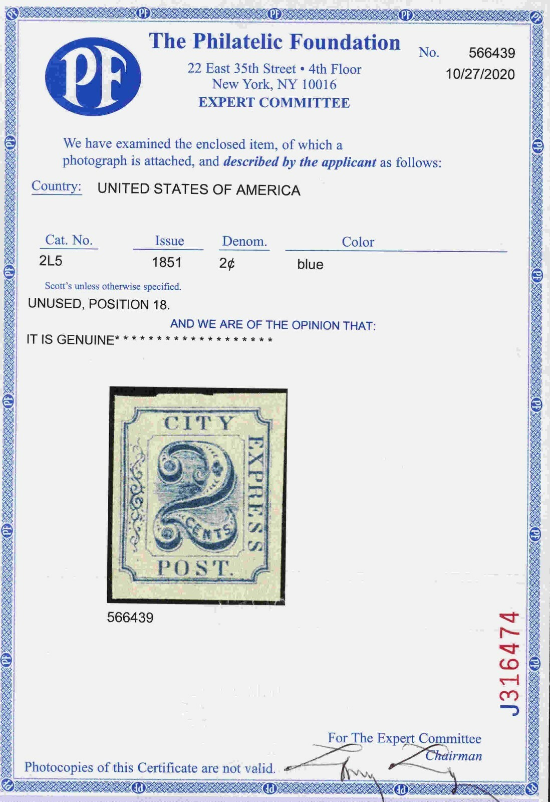 US Local Post Stamp 2L5 City Express Post, PF | eBay