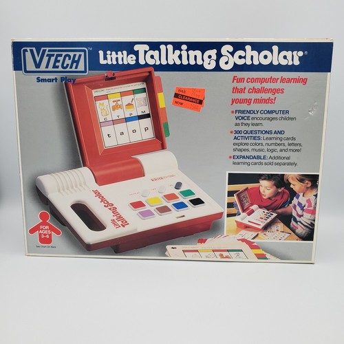 Vintage Vtech Little Talking Scholar Smart Play Computer Learning Toy ...