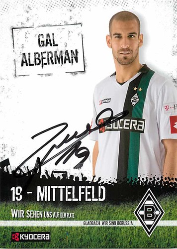 Gal Alberman Original Autogrammkarte Borussia Mönchengladbach - ca.11cm ...