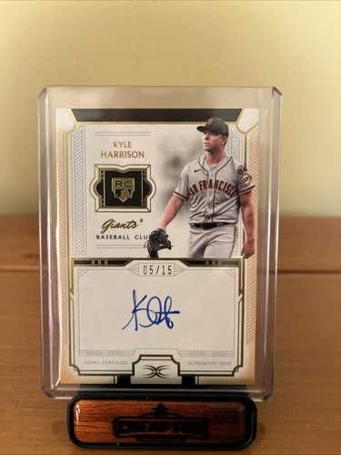 2024 TOPPS DEFINITIVE KYLE HARRISON ON CARD ROOKIE AUTO # /15 GIANTS | eBay
