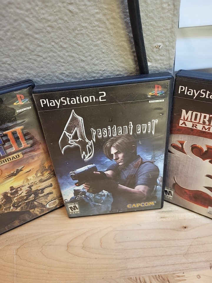 PS2 Cases & Manuals Lot, Including, Resident Evil 4, Mortal Kombat ...