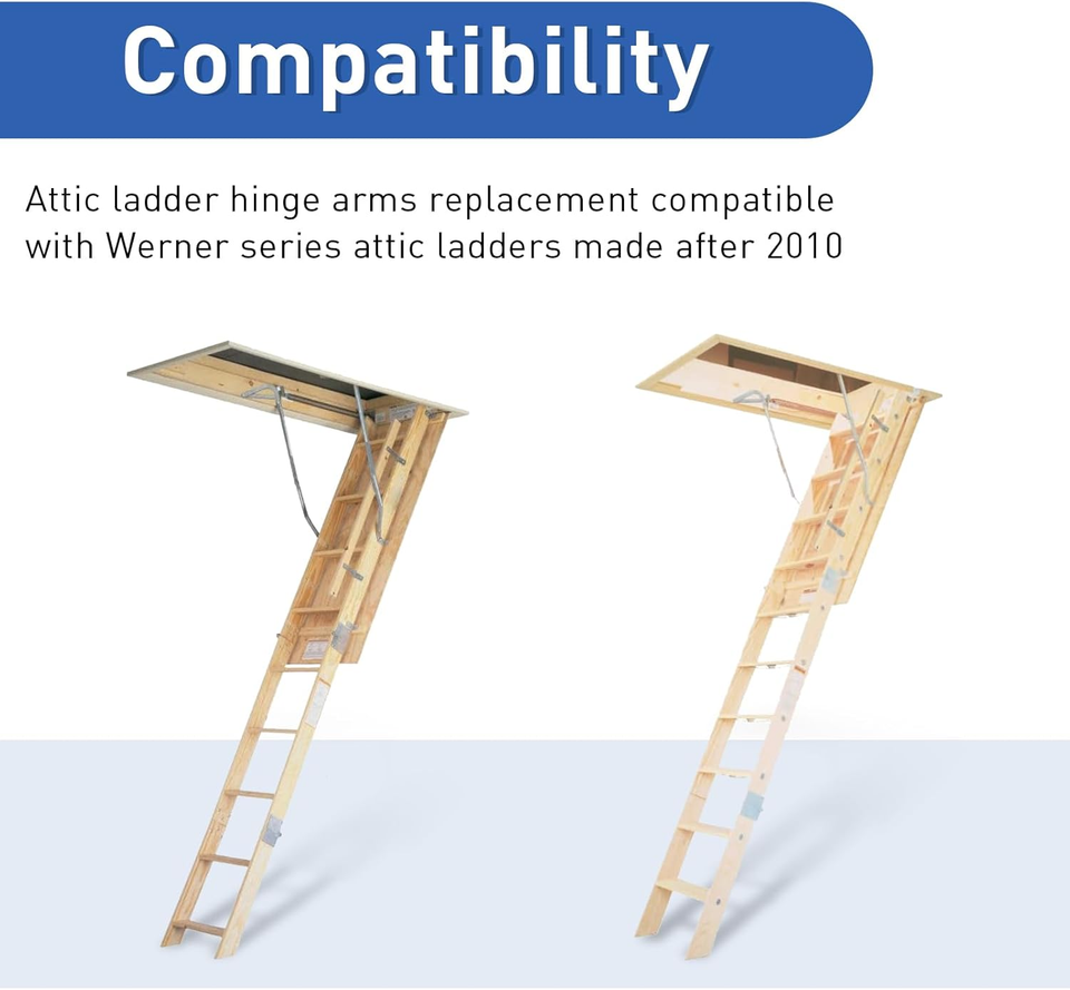 55-2 Attic Ladder Hinge Arms,Pull down Attic Ladder Parts Compatible ...