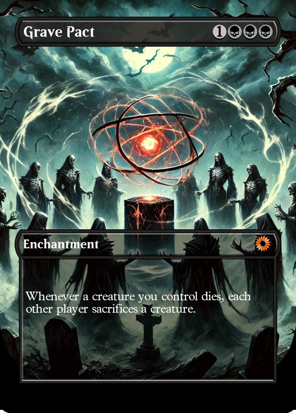 Grave Pact - Enchantment High Quality Altered Art Custom Cards | eBay
