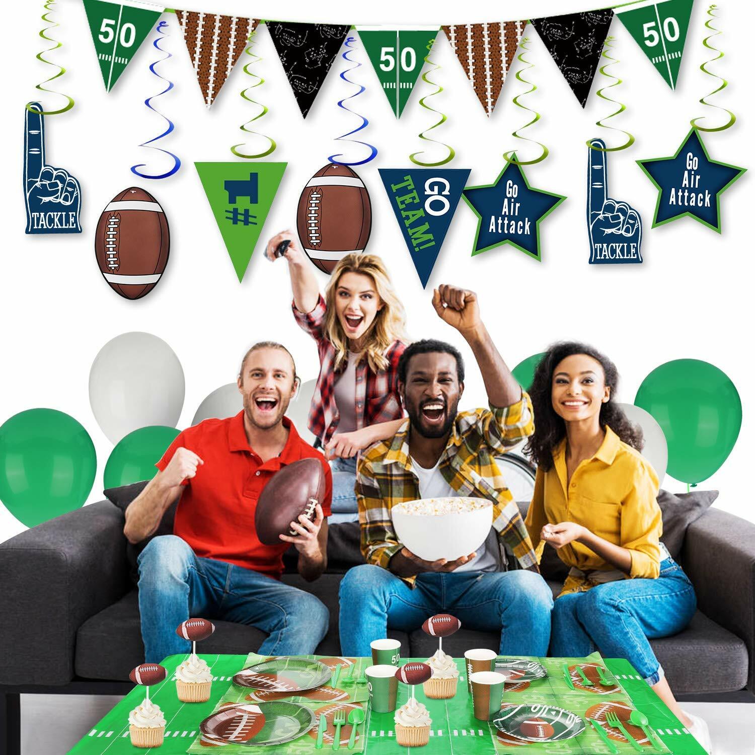 Football Party Supplies and Decorations Set (Serves 24) | eBay
