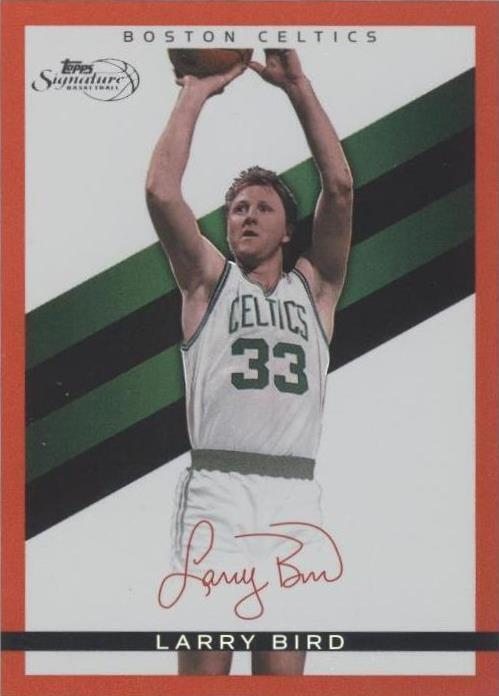 2008-09 Topps Signature - Larry Bird #TS-LB Red Foil Facsimile ...