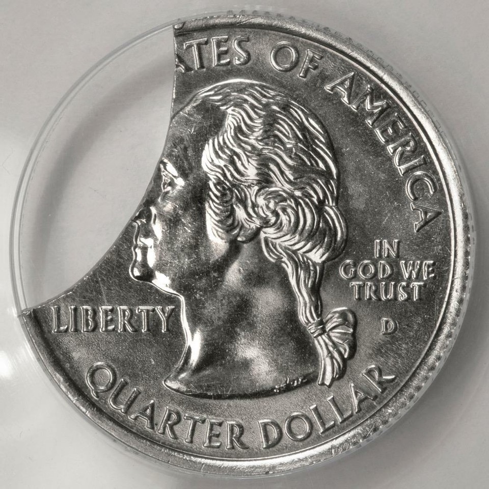 2005 D ANACS MS64 Large Clip Minnesota State Quarter Mint Error ...