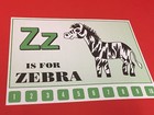 Letter Z Zebra- Number Sequencing Puzzle, numbers 1-10 Laminated | eBay