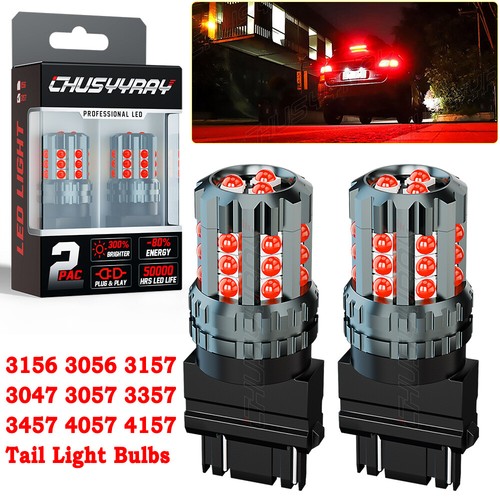 2x LED Brake Stop Tail Light Bulbs Lamp 3157 3057 3357 4057 4157 Pure ...